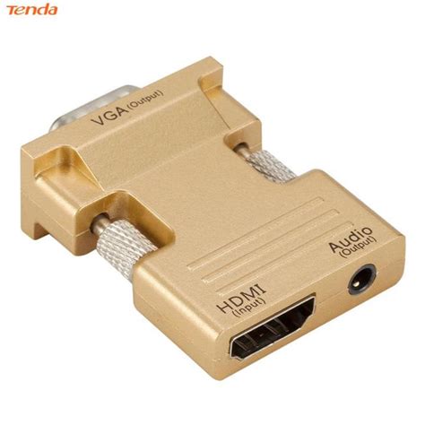 HDMI Female To VGA Male Adapter W Audio Cable Support P Signal