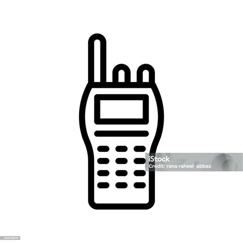 무선 무전기 토키 전쟁과 군사 관련 개요 아이콘 편집 스트로크 0명에 대한 스톡 벡터 아트 및 기타 이미지 0명 군사 무선 기술 Istock