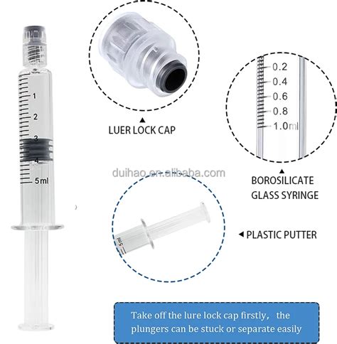 Luer Lock Syringe Glass Prefilled Syringe In 1ml With Luer Lock Buy 2