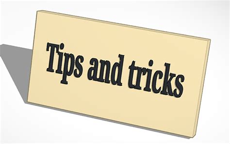 3d Design Tips And Tricks Tinkercad