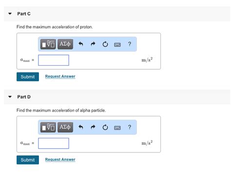 solved part a constants find the maximum speed of proton a
