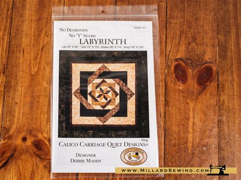 labyrinth quilt pattern by calico carriage quilt designs millard