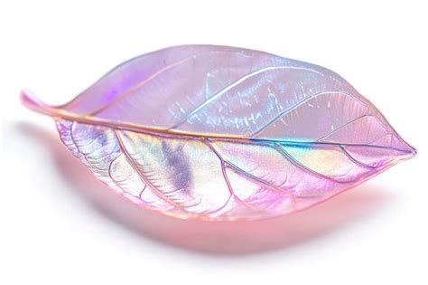 A Detailed Chrome Leaf Showcases Vibrant Glowing Neon Veins Creating A Striking Contrast