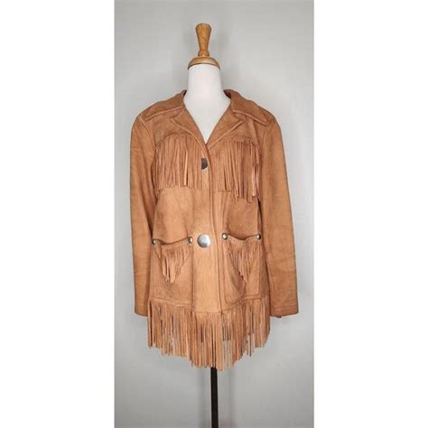 Vintage Jackets And Coats Vintage Western Fringe Jacket With Concho