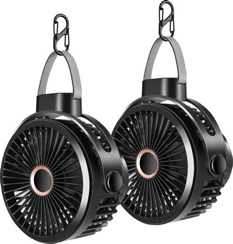 Liconix Portable Fan Camping Fan With Led Lantern 10000mah 7 Inch Travel Fan With