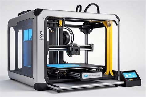 Premium Photo Craft An Illustration Of A 3d Printer In Action Creating A Model In The