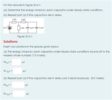 Solved a) ﻿Determine the energy stored by each capacitor | Chegg.com