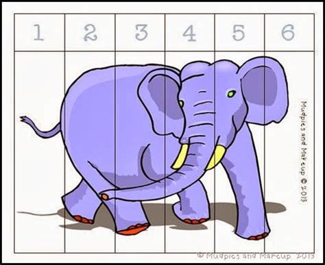 Preschool Elephant Printables Counting Activities Preschool
