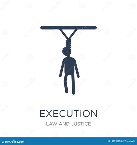 Execution Icon Trendy Flat Vector Execution Icon On White Background From Law And Justice