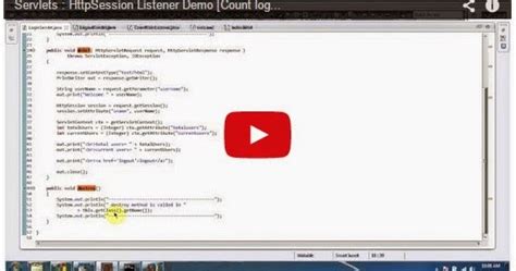 Java Ee Servlets Ession Listener Demo Count Logged In Users