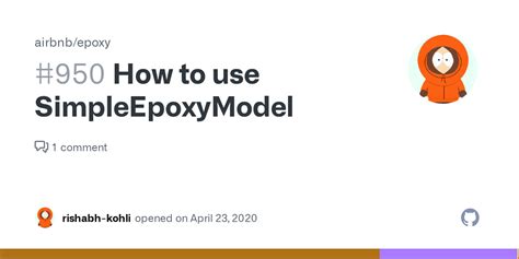 How To Use Simpleepoxymodel · Issue 950 · Airbnbepoxy · Github