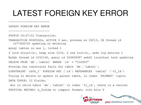 Innodb Status Variables The Pythian Group Ppt Download