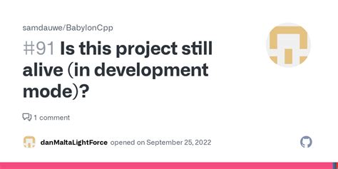 Is This Project Still Alive In Development Mode Issue Samdauwe BabylonCpp GitHub