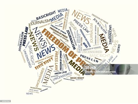 단어 구름언론 단어 구름 큐브 문자 이미지 일러스트 레이 션의 자유에 대 한 단어 0명에 대한 스톡 벡터 아트 및 기타 이미지