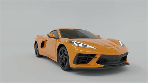 3d Chevrolete Corvette C8 Model Turbosquid 2171436
