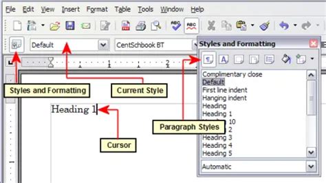 openoffice writer 3 x applying paragraph styles
