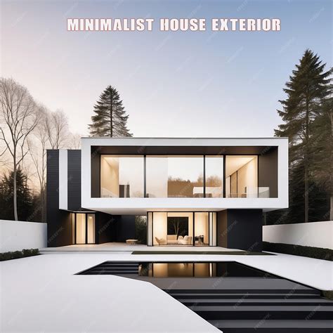 Premium Psd Minimalist House Exterior Template