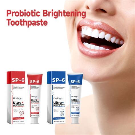 Sp 6 Ultra Whitening Toothpaste Probiotic Brightening Toothpaste Deep Cleaning Care Toothpaste