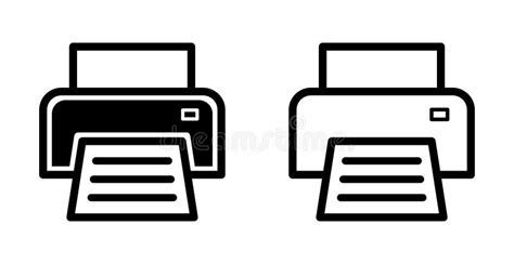 Printer Icon Stock Vector Illustration Of Symbol Paper 302788138