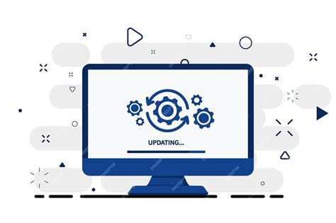 Premium Vector Loading Process In Computer Screen System Software