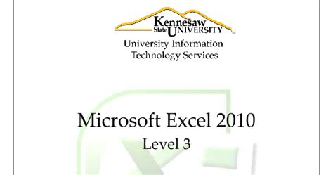 microsoft excel 2010 level 3 free pdf introduction king of excel