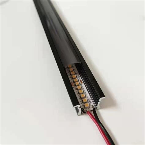 Black Led Aluminum Profile Black Diffuser Sidawang