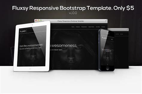 Fluxsy Responsive Bootstrap Template Bootstrap Template Templates Vintage Typography Design