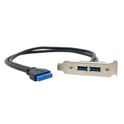 Chenyang Usb 30 암 후면 패널 듀얼 포트 마더보드 20 핀 케이블 로우 프로파일 95mm 높이 Pci 브래킷 40cm컴퓨터 케이블 And 커넥터