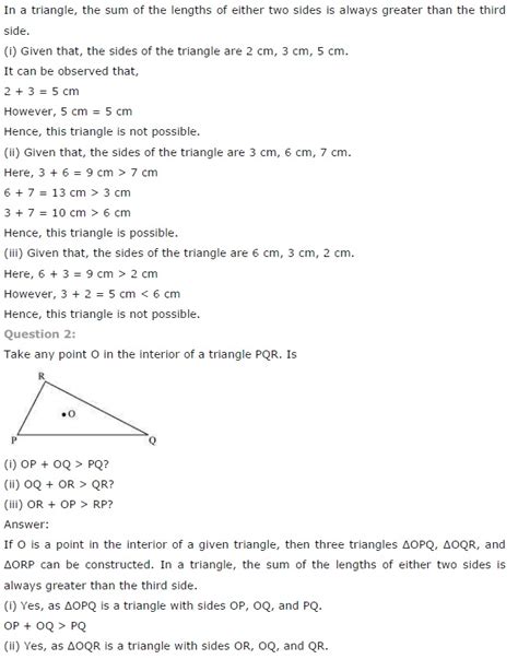 Ncert Solutions For Class 7 Maths Chapter 6 The Triangle And Its Properties Ex 6 4