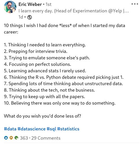 My Data Science Learning Journey So Far By Arnuld On Data The
