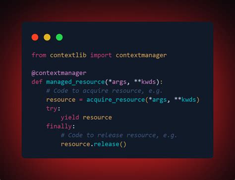 🐍contextlib In Python Lets Consider A Real Life Example Involving A