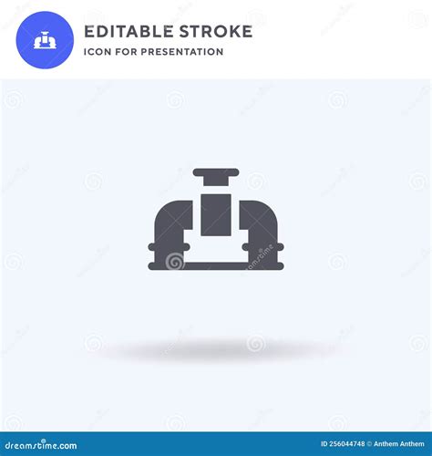 Pipeline Icon Vector Filled Flat Sign Solid Pictogram Isolated On