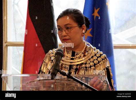 New York Usa 28th Mar 2022 May Sabe Phyu Activist From Myanmar Speaks During The Award