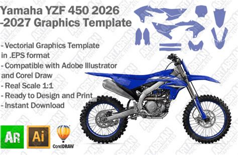 Yamaha Yzf 450 Mx Motocross 2026 2027 Graphics Template Artabrian