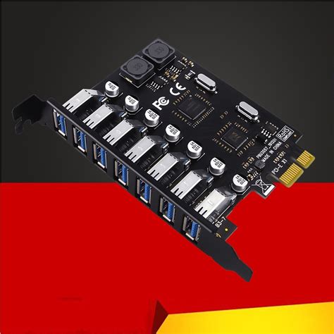 Bộ Chuyển đổi Usb 3 0 Pci Express Pci E Sang 7 Cổng Usb 3 Bộ Chuyển đổi