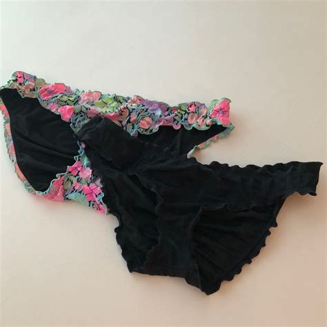 Victorias Secret Cheeky Low Rise Ruched Bottoms Gem