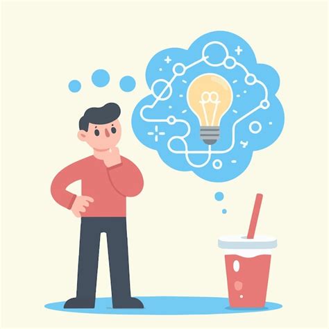 Premium Vector People Are Thinking In A Simple Flat Design Style