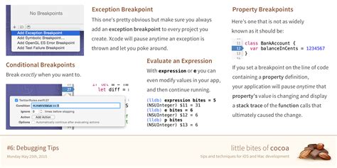 little bites of cocoa 6 debugging tips r iosprogramming