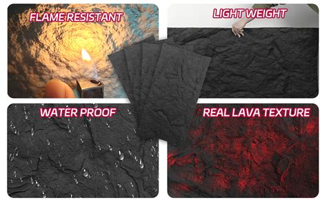 3d Wall Panels Faux Stone Lava Themed Translucent Panels