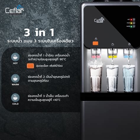 ตู้กดน้ำ Hotandcold แบบ 3 ระบบ รุ่น Wds 05 Ceflar