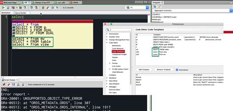 Oracle Sqldeveloper Is There An Easy Way To Search Snippets In Sql
