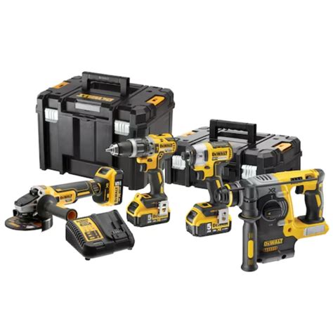 Kit Combo 4 Máquinas Xr 18v Li Ion Dewalt Proxirapt