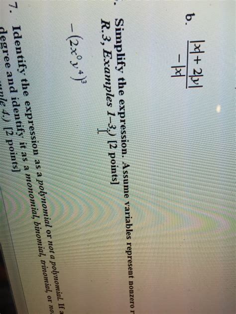 Solved X 2 Y Simplify The Expression Assume Variables Chegg Com