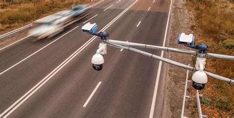Premium Photo Slow Down And Stay Safe Traffic Monitoring Camera On