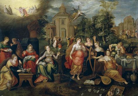The Foolish Virgins And The Wise Virgins Drawing By Pieter Lisaert Pixels