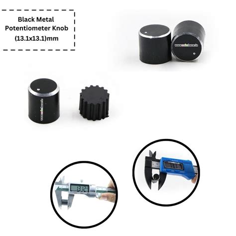 High Quality Black Metal Potentiometer Knob Durable And Stylish Control
