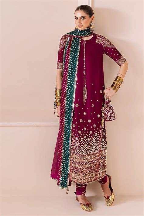 Luxury Embroidered Velvet Formal Cvf D 02 Z 1411 Zaish