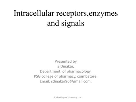 Intracellular Receptors Signaling Transcription Factors Nucleic Acids PPTX