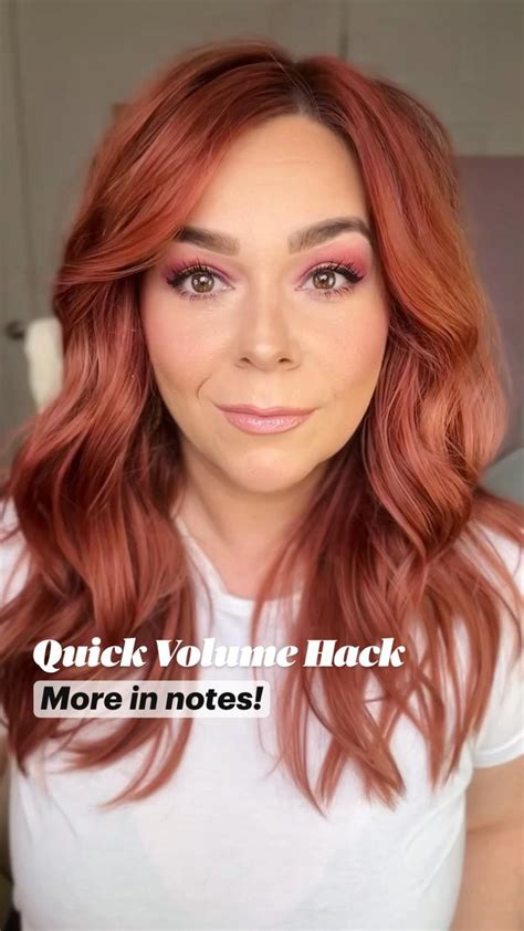 Quick Hair Hack For Volume Hairinspo Haircolor Hairhacks