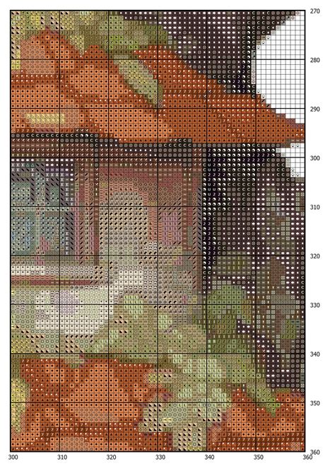 Treehouse Cross Stitch Pattern Pdf Counted House Village Fabulous Fantastic Magical Cottage